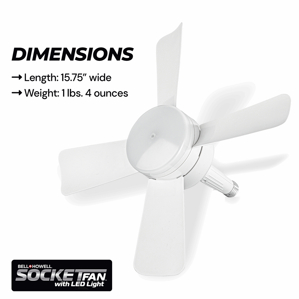 Socket Breeze LED Light & Fan | Bell+Howell – SocketBreeze